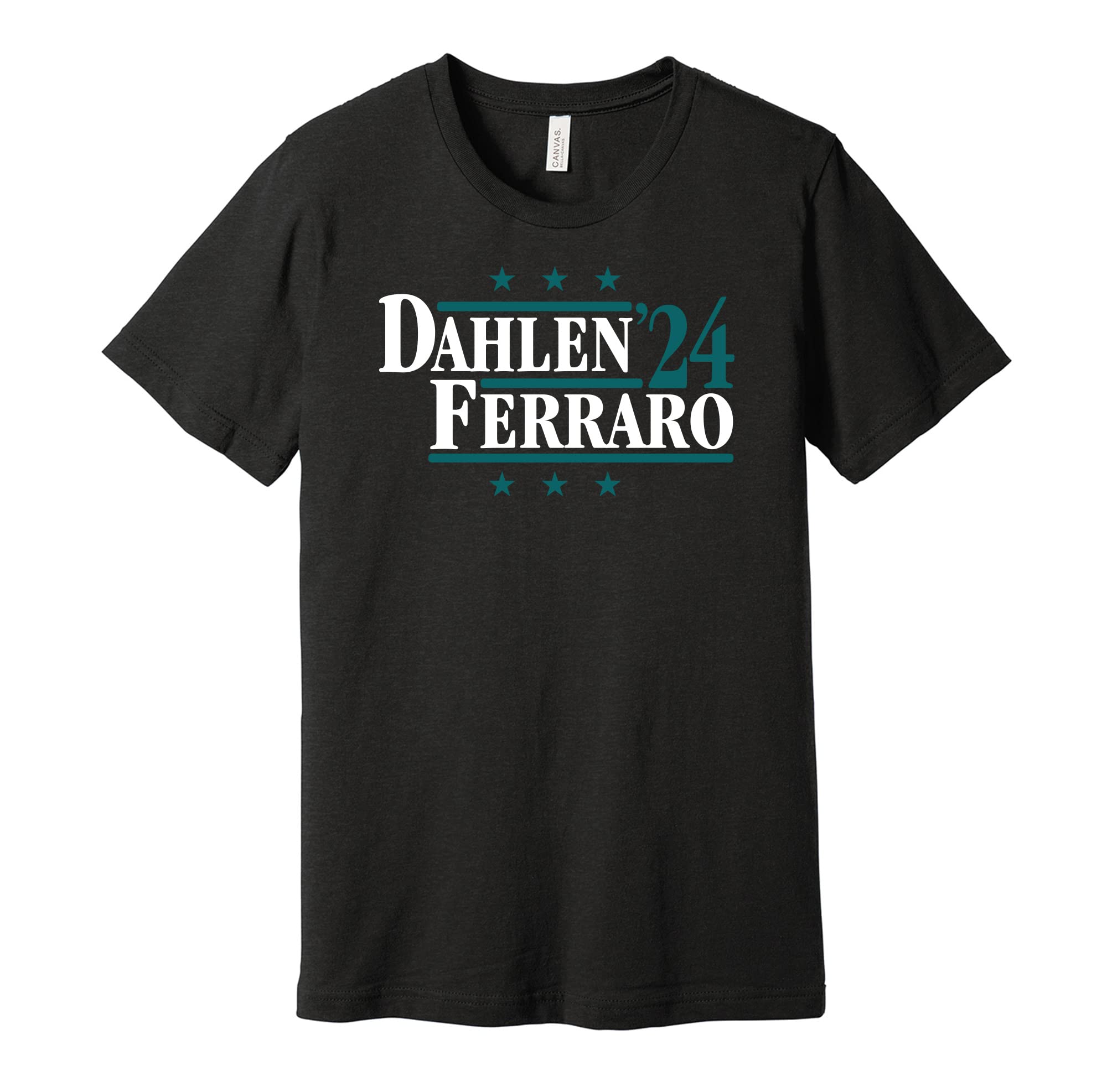 Dahlen & Ferraro '24 - Political Campaign Parody Shirt - Black - Medium