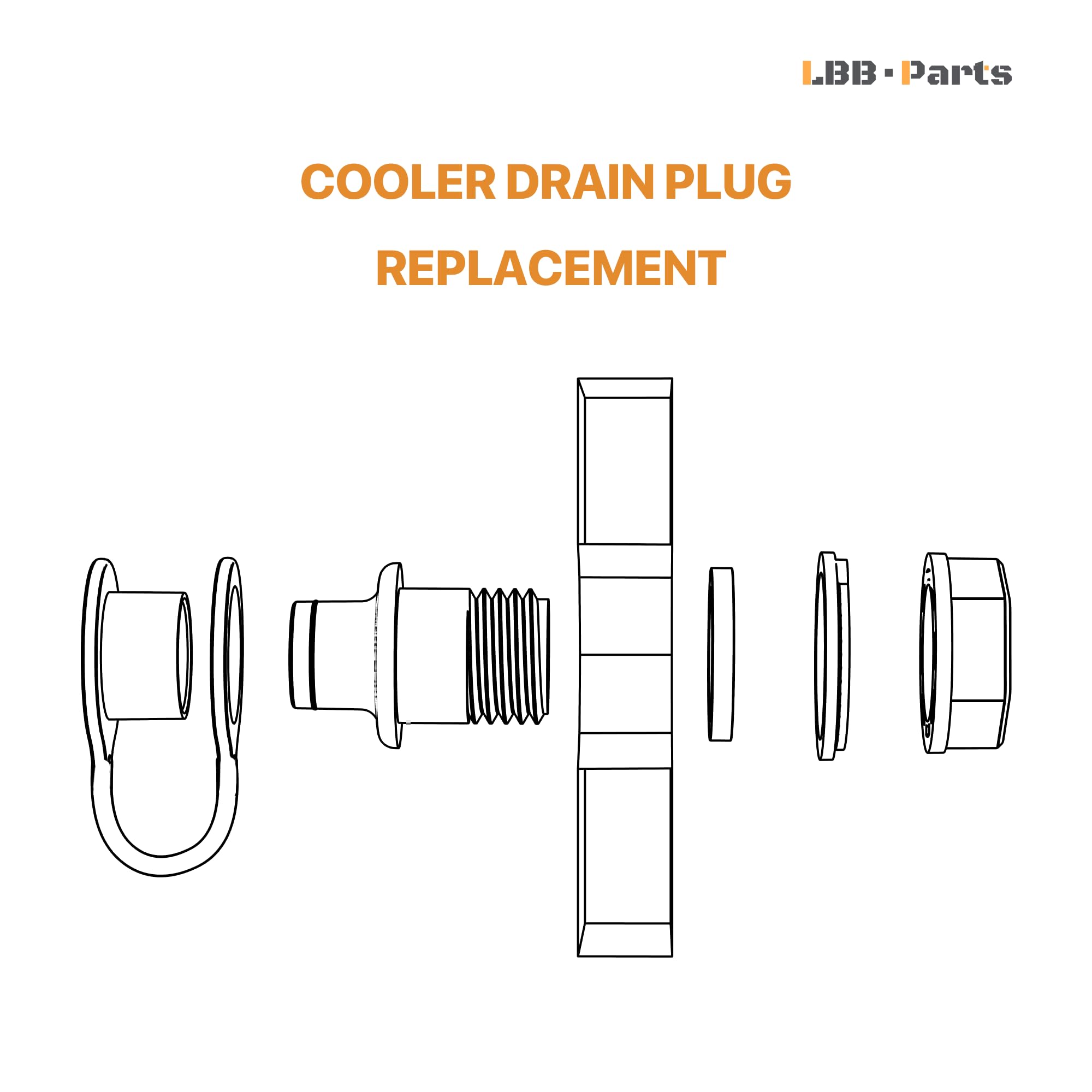 Cooler Drain Plug Replacement for Igloo Cooler, Cooler Triple Snap Drain Plug for Igloo Ice Chest, Cooler Replacement Parts Drain Plug