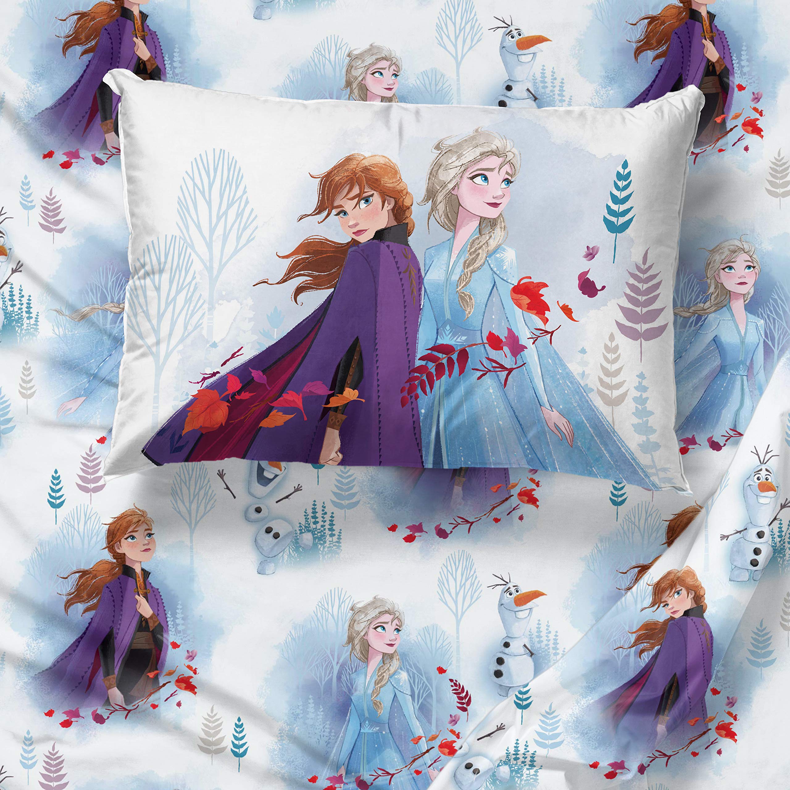 Jay Franco Disney Forest 3 Piece Twin Sheet Set, Frozen 2 Spirit