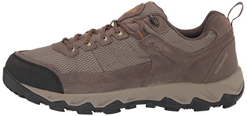 Columbia Mens Valley Pointe Waterproof Hiking Shoe, Pebble/Canyon Gold, 11.5 Wide US
