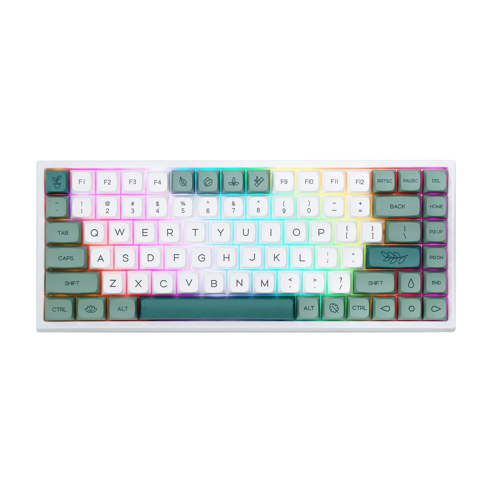 EPOMAKER Gaming Keyboard Numpad Combo, EP84 Pro 75% RGB Hot Swappable 2.4GHz/Bluetooth 5.0/USB-C Wired Keyboard with TH21 Wired Numpad for Mac/Win/Gamers(Gateron Pro Yellow)