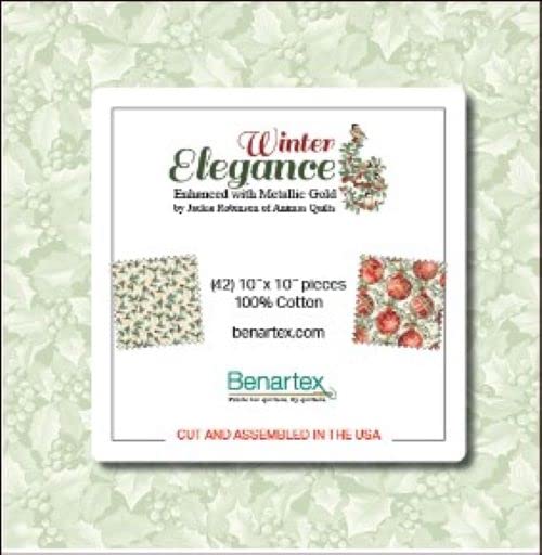 Christmas Elegance 42 10" Charm Pack/Jackie Robinson by Benartex
