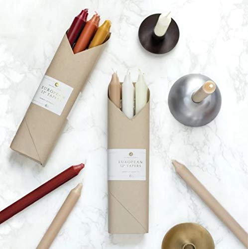 Northern Lights Premium 12 Inch Taper Candles β Smokeless Dripless, 6 Piece Boxed Set β¦ (Autumn Harvest)