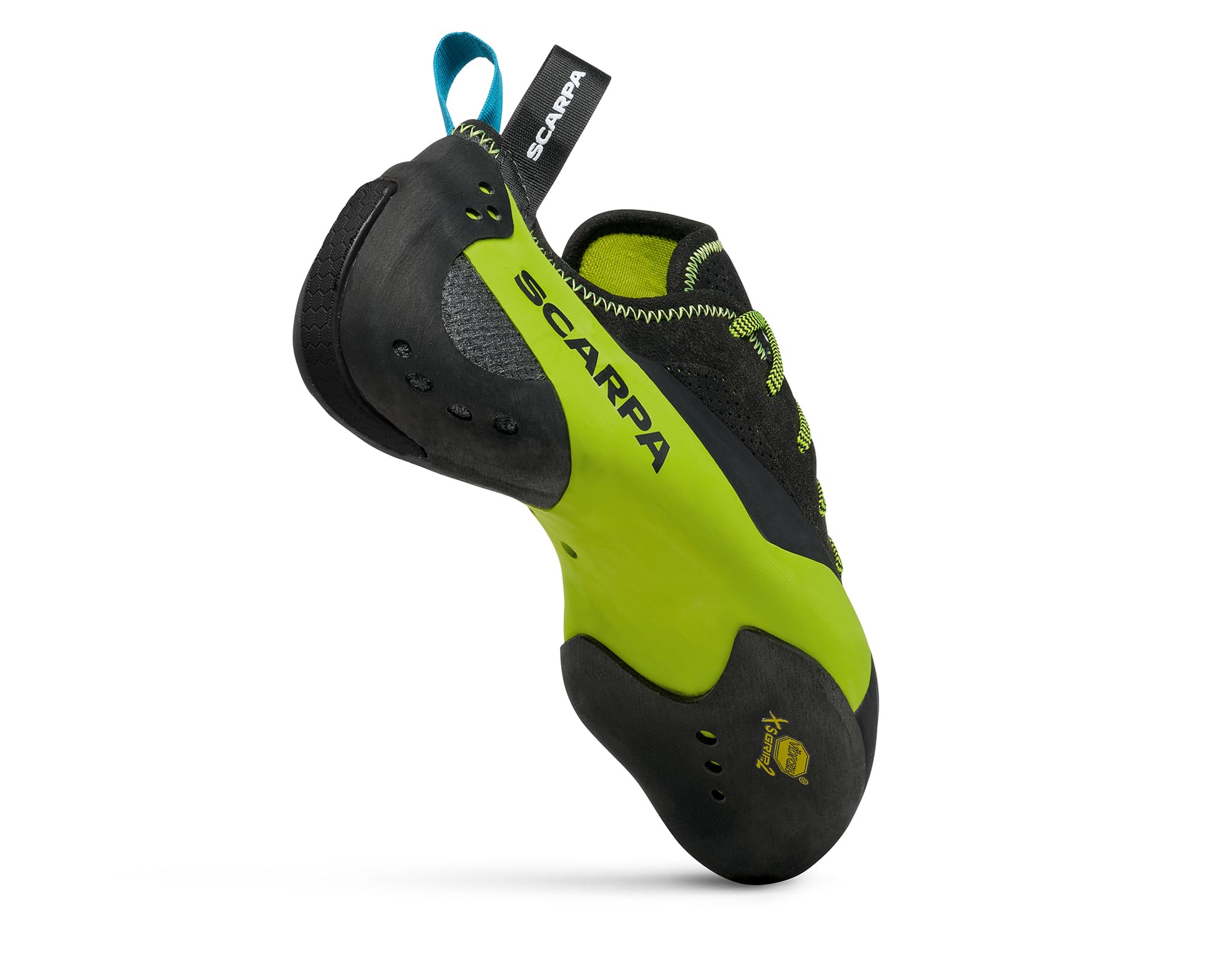 SCARPA Mago Lace Rock Climbing Shoes for Sport Climbing and Bouldering - Specialized Performance for Edging and Support - Bright Lime - 11