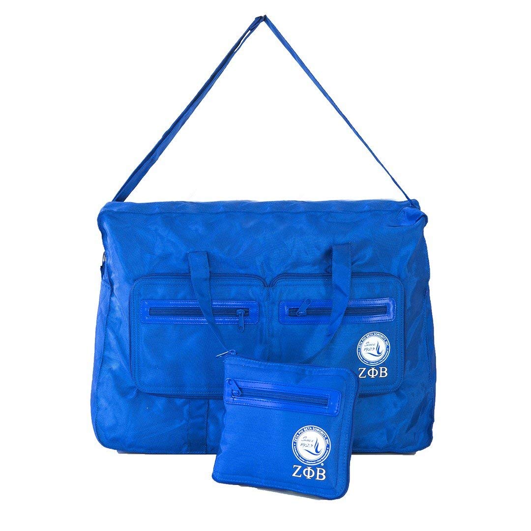 Zeta Phi Beta Sorority Blue Shield Nylon Go Bag