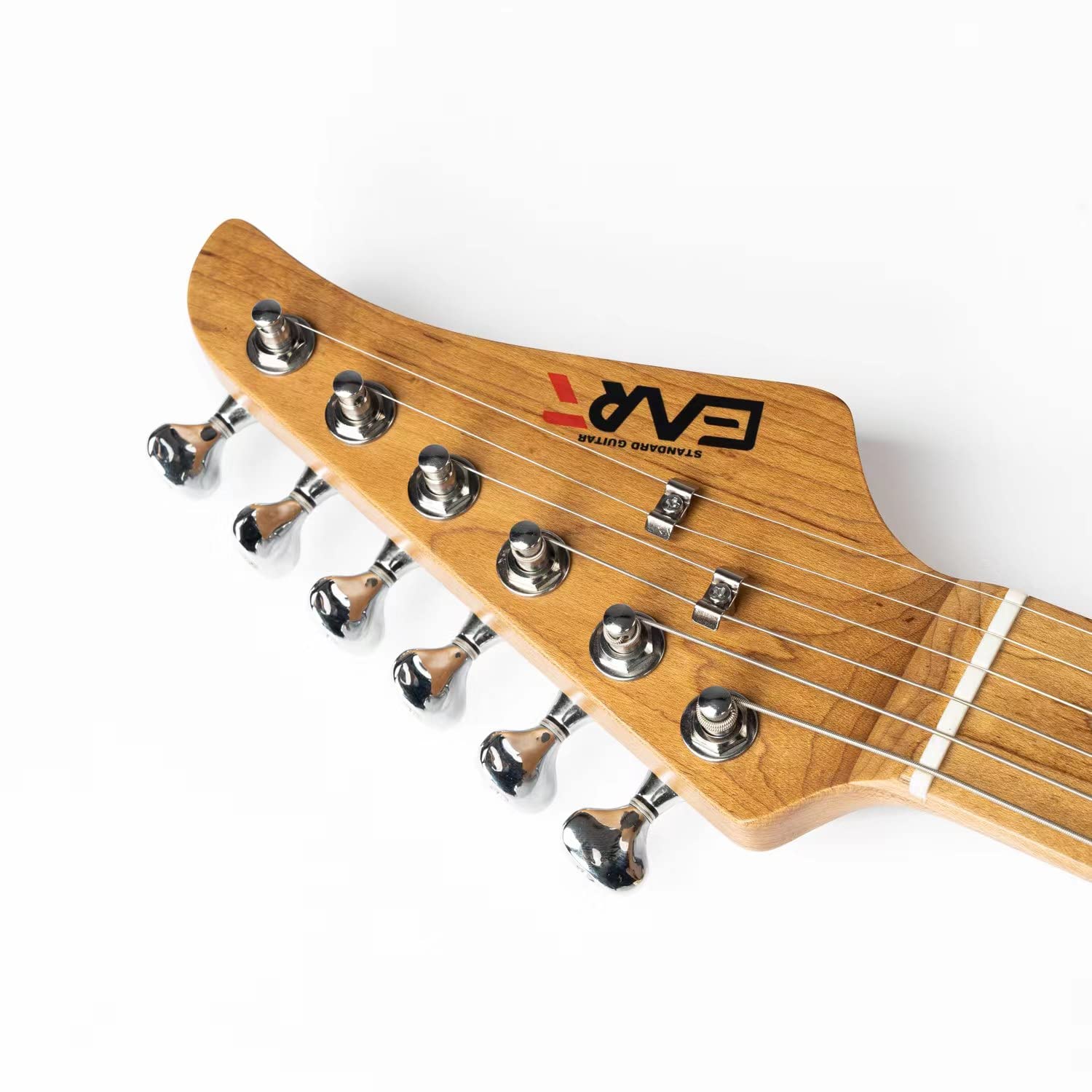 EART E-TT72 6 String Semi-Hollow-Body Electric Guitar Versatile Playability, Powerful Humbucker Pickups Fixed Bridge Guitars