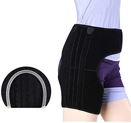 Compression Brace for Hip, Sciatica Nerve Pain Relief, Injury Strap for Pulled Muscle Strain, Hip Dislocation Fixation Belt Hernia Bandage Hernia Belt Hip Fixation Strap (Size : Large)
