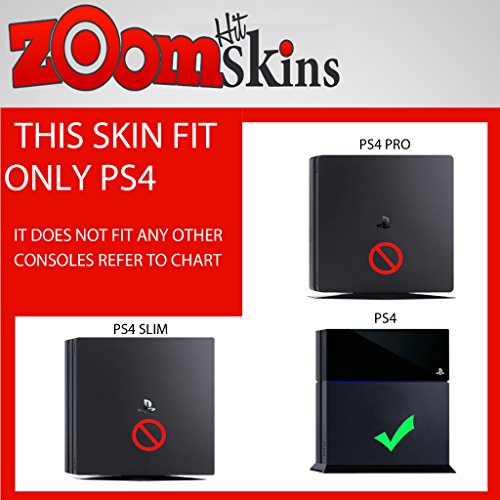 ZOOMHITSKINS Compatible for Console and Controller Skins, Superhero Custom Design, Durable, Bubble-Free Goo-Free, 1 Console Skin 2 Controller Skins, Made in USA