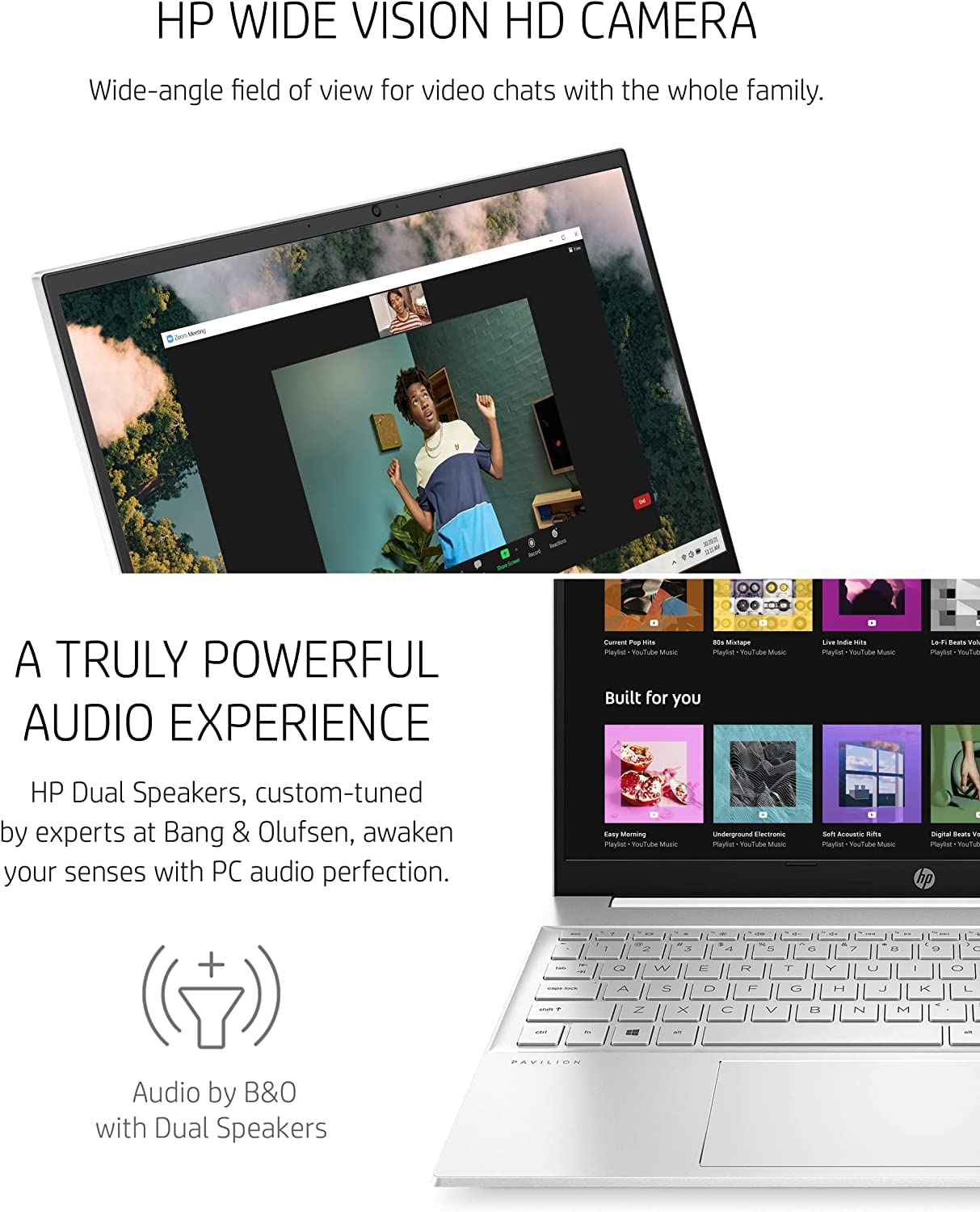HP 2023 Pavilion 15.6" FHD IPS Touchscreen Laptop 12th Intel 12-Core i7-1260P Iris Xe Graphics 64GB DDR4 2TB NVMe SSD HDMI2.0 WiFi AX USB-C Backlit KB Fingerprint Windows 11 Pro w/RE Accessories