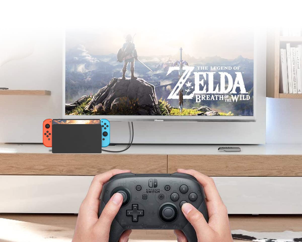 ElecGear Cooling Fan for Nintendo Switch OLED Dock, 3 Speed Replacement Back Cover for Switch New Dock, USB Powered Cooler with LED Lighting