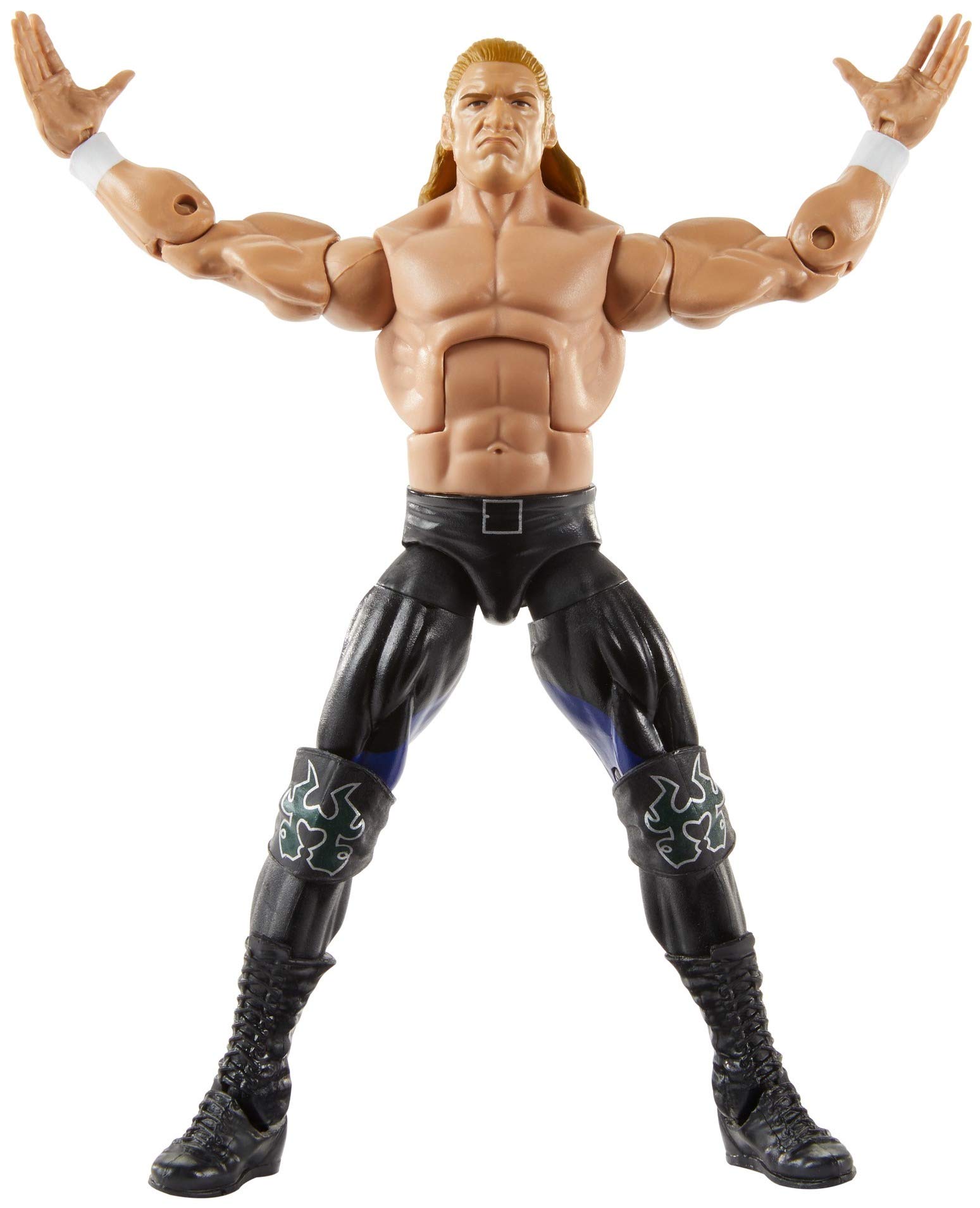 WWE Elite Collection 2-Pack: Triple H & Chyna 6-in Action Figures with 2 Sets of Swappable Hands & Superstar Accessories; Ages 8 Years Old & Up 