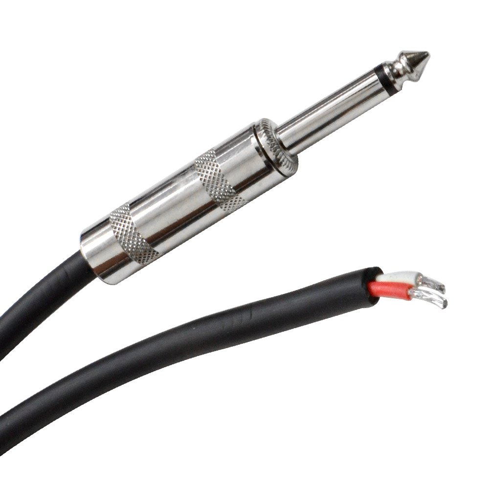 Seismic Audio QRW15Pair 15-Feet Raw Wire to 1/4-Inch Speaker Cable, 16 Guage, PA/DJ/Home Audio