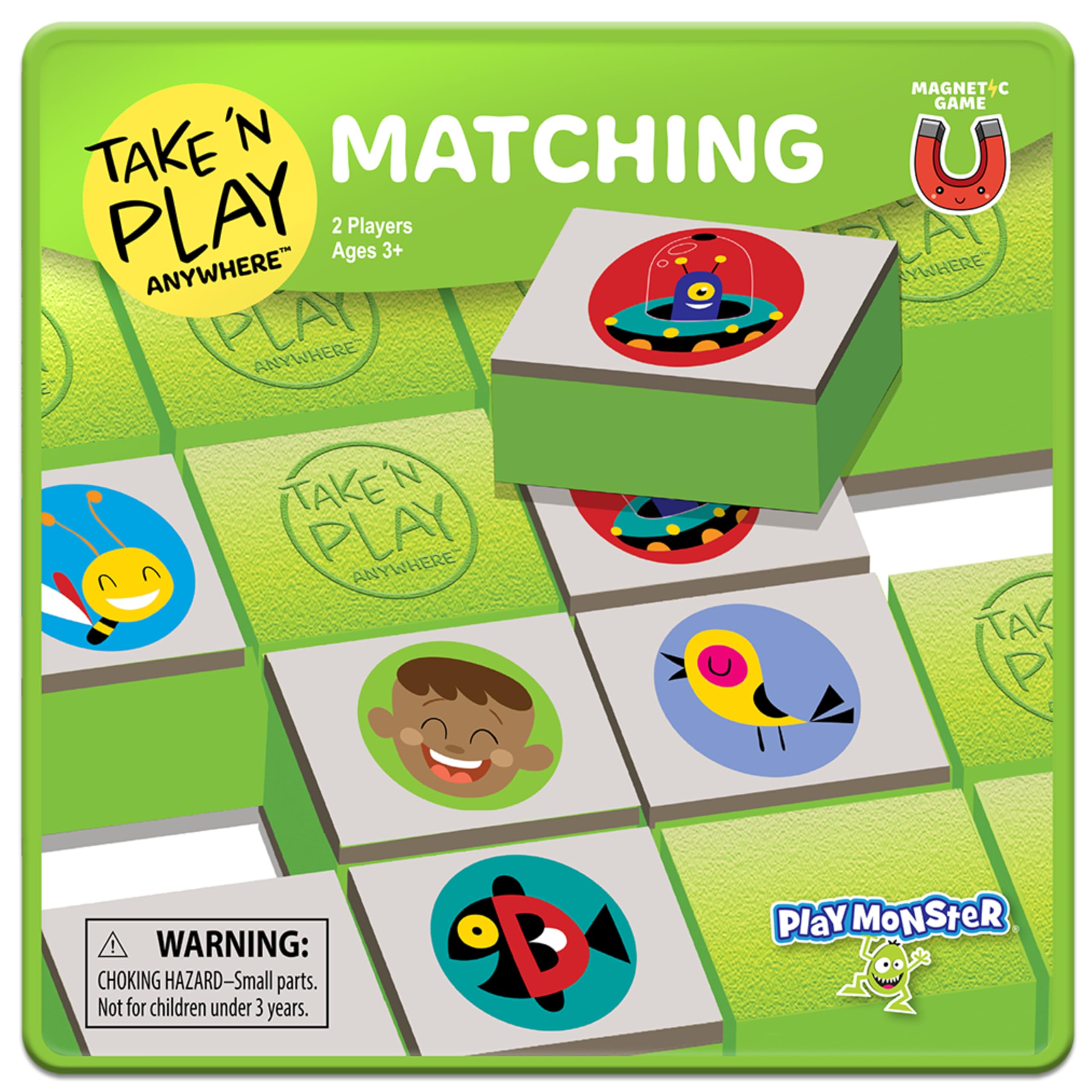 PlayMonster Take N Play β Matching Game β Easy to Use, Hard to Lose β Fun on the Go Travel Game β For Ages 3+