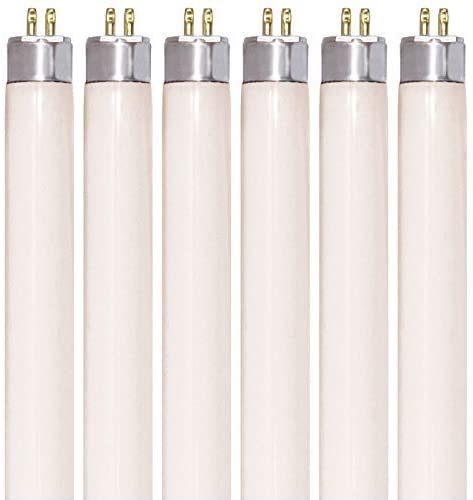 BULBMASTER F8T5 CW Fluorescent Bulbs 12 Inch - F8 T5 8W Cool White 4100K Fluorescent 12" Under Cabinet Light Bulbs Linear T5 380 Lumens - Under The Counter Small Fluorescent Light Bulb - Pack of 6