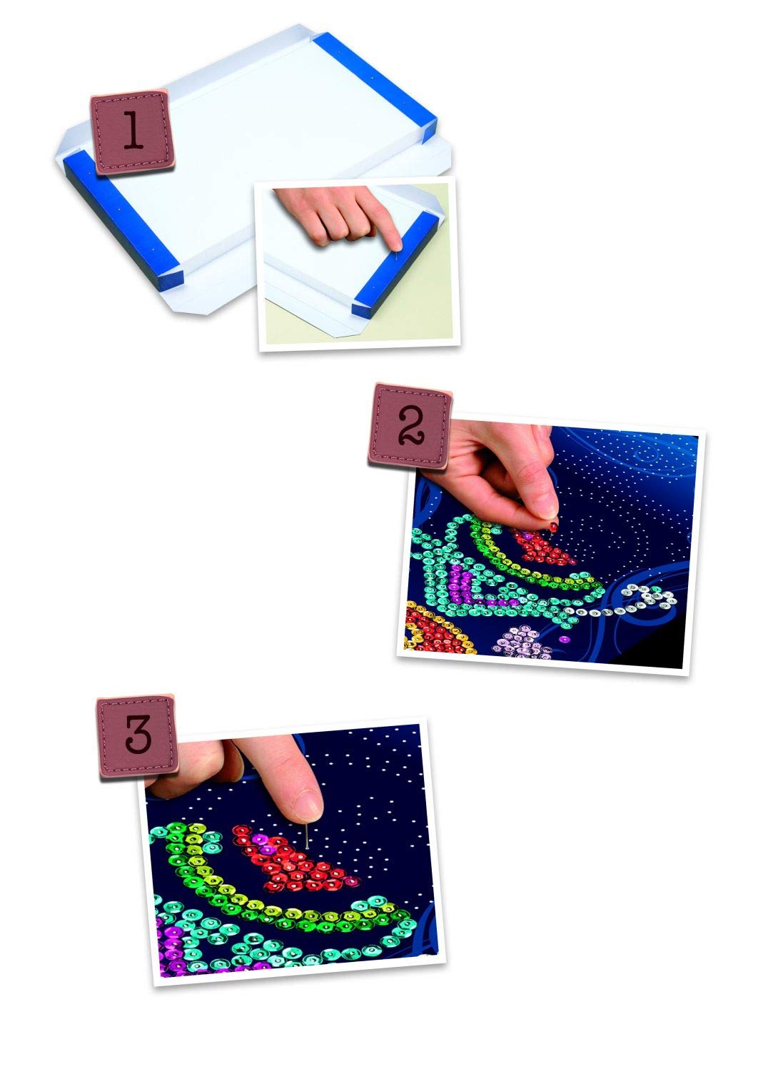 Sequin Art Craft Teen Love Sparkling Arts & Crafts Picture Kit