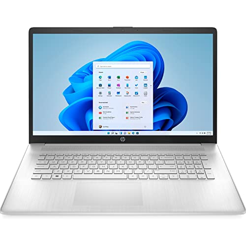 HP Laptop 17-cn0103ds Notebook, 17.3" HD+(1600 x 900) Touchscreen, Intel Pentium Gold 7505, Intel UHD Graphics, 12GB DDR4 RAM, 256GB SSD Storage, Windows 11 Home, Natural Silver (Renewed)