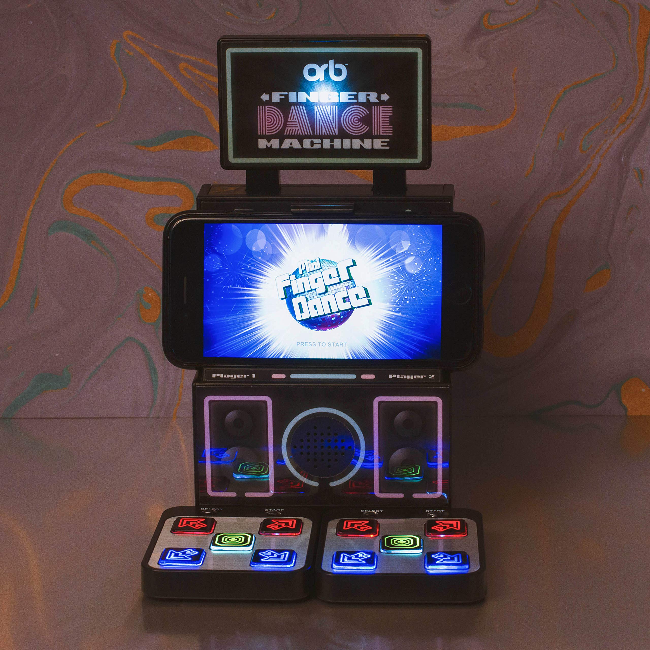 Thumbs Up Retro Games Console Arcade Finger Dance Mat Handheld Console Machine, Compatible with iPhone, Samsung and Other Smartphones