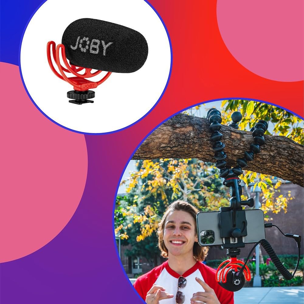 JOBY GorillaPod Advanced Mobile Vlogging Kit, Universal Vlogging Kit, Mobile Phone Creators, Beamo LED Light, Wavo Microphone, GripTight Phone Clamp, Dynamic Microphones, Mini Microphone