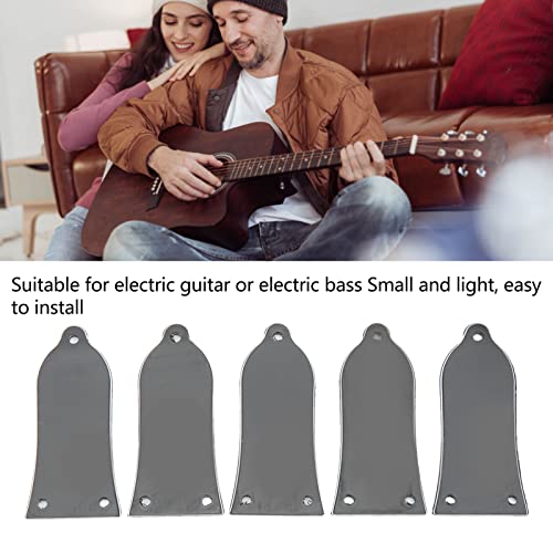 Electric Guitar Truss Rod Cover, Easy To Install 5PCS High Toughness Compact Size Good Protection Plastic Truss Cover Plates for Musical Instruments