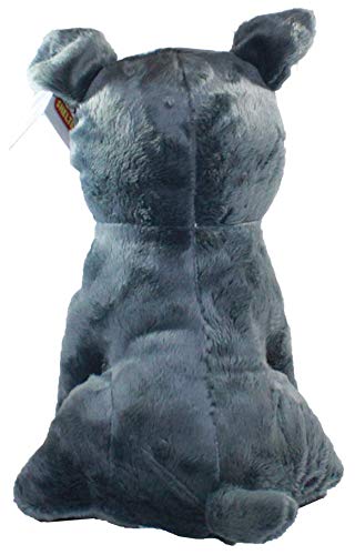 Shelter Pets 10" Grey Pitbull Plush Toy: Magnum - Real-Life Adopted American Staffordshire Terrier - Supports Animal Shelters