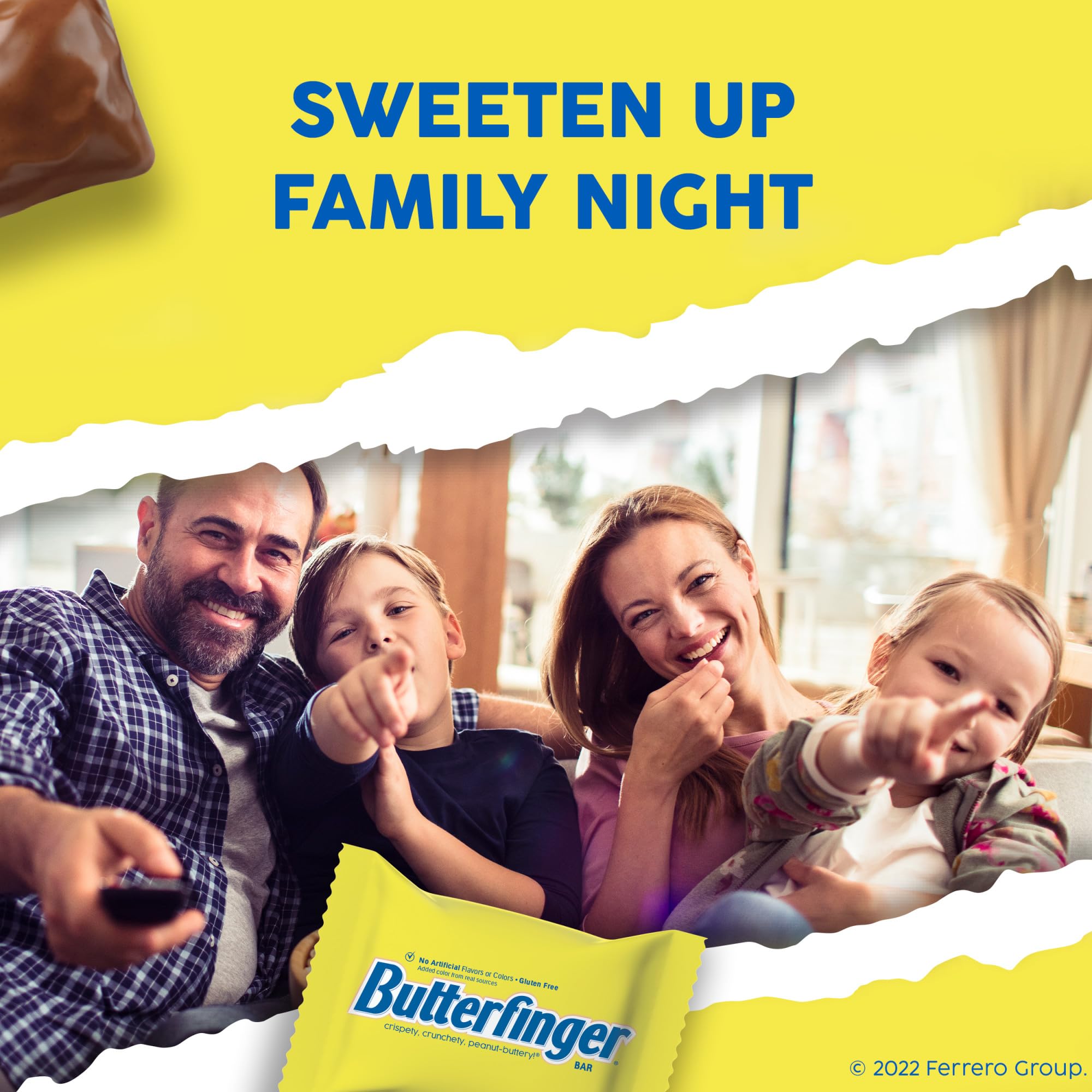 Butterfinger, 8 Pack, Chocolatey, Peanut-Buttery, Minis Individually Wrapped Candy Bars, Resealable Share Size, 9.8 oz