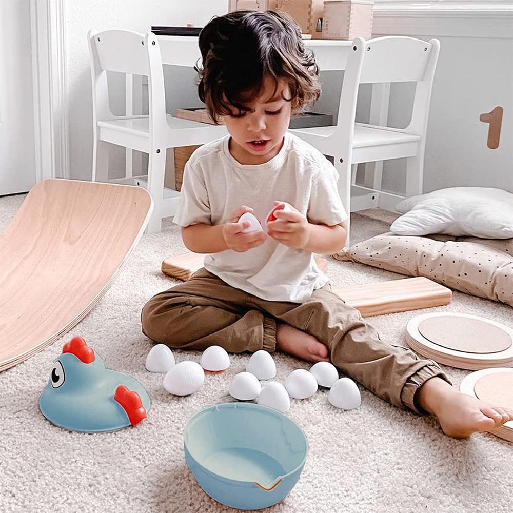 Egg Toy Set Matching Eggs for Toddlers 1-3 – x6 Toy Eggs Play Eggs That Crack Open | Great Montessori Easter Gift