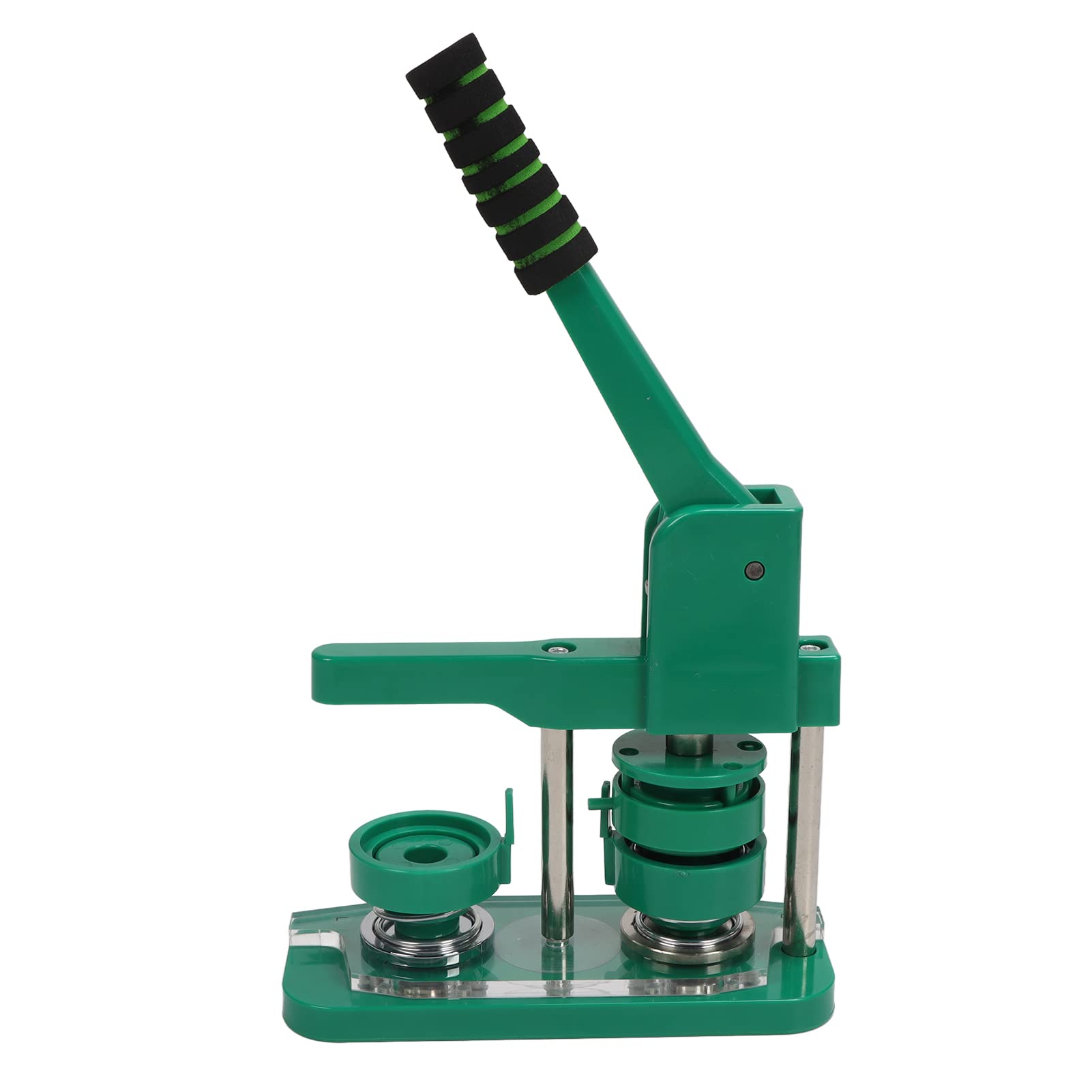 Button Press Maker,44mm Button Maker Machine 100 Sets DIY Badges Button Pressing Machine Portability with Protective Film Cutter Color Pens