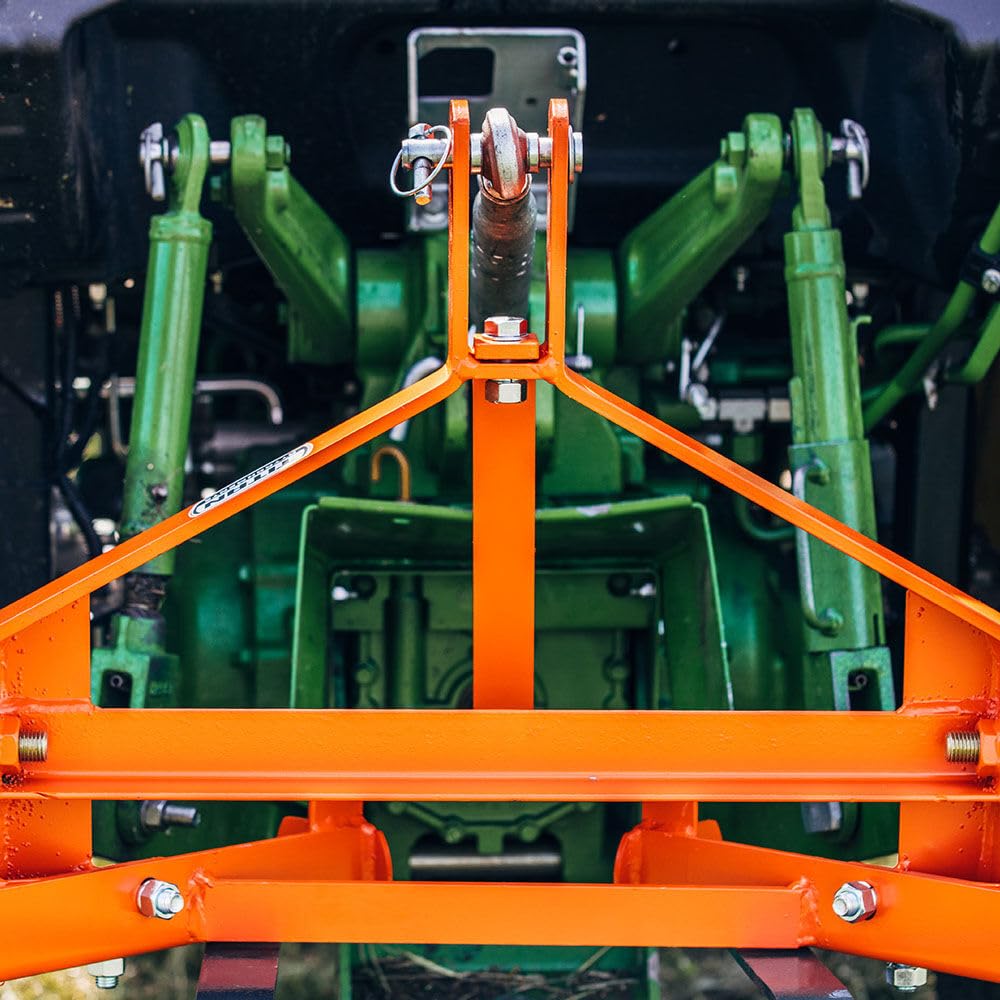 Titan Attachments Cultivator with 6 Spring Steel Shanks 3 Point Quick Hitch