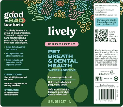 Lively Pet Breath & Dental Health Water Additive