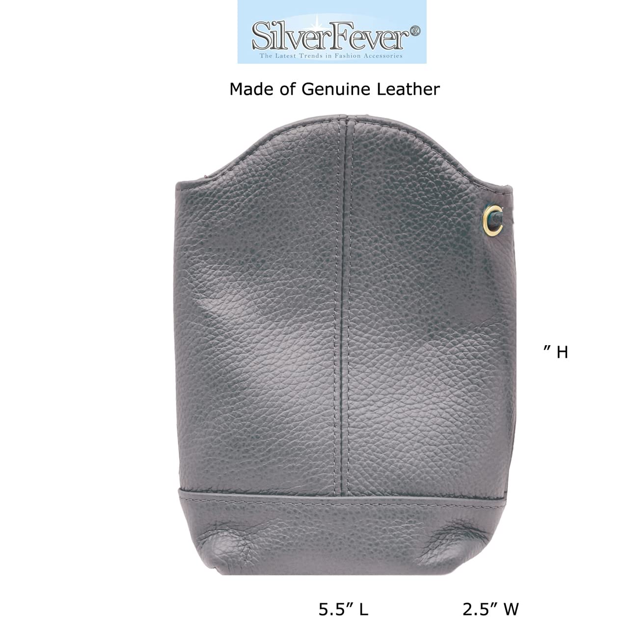 Silver Fever® Leather Travel Cross Body Handbag (Purple Debossed)