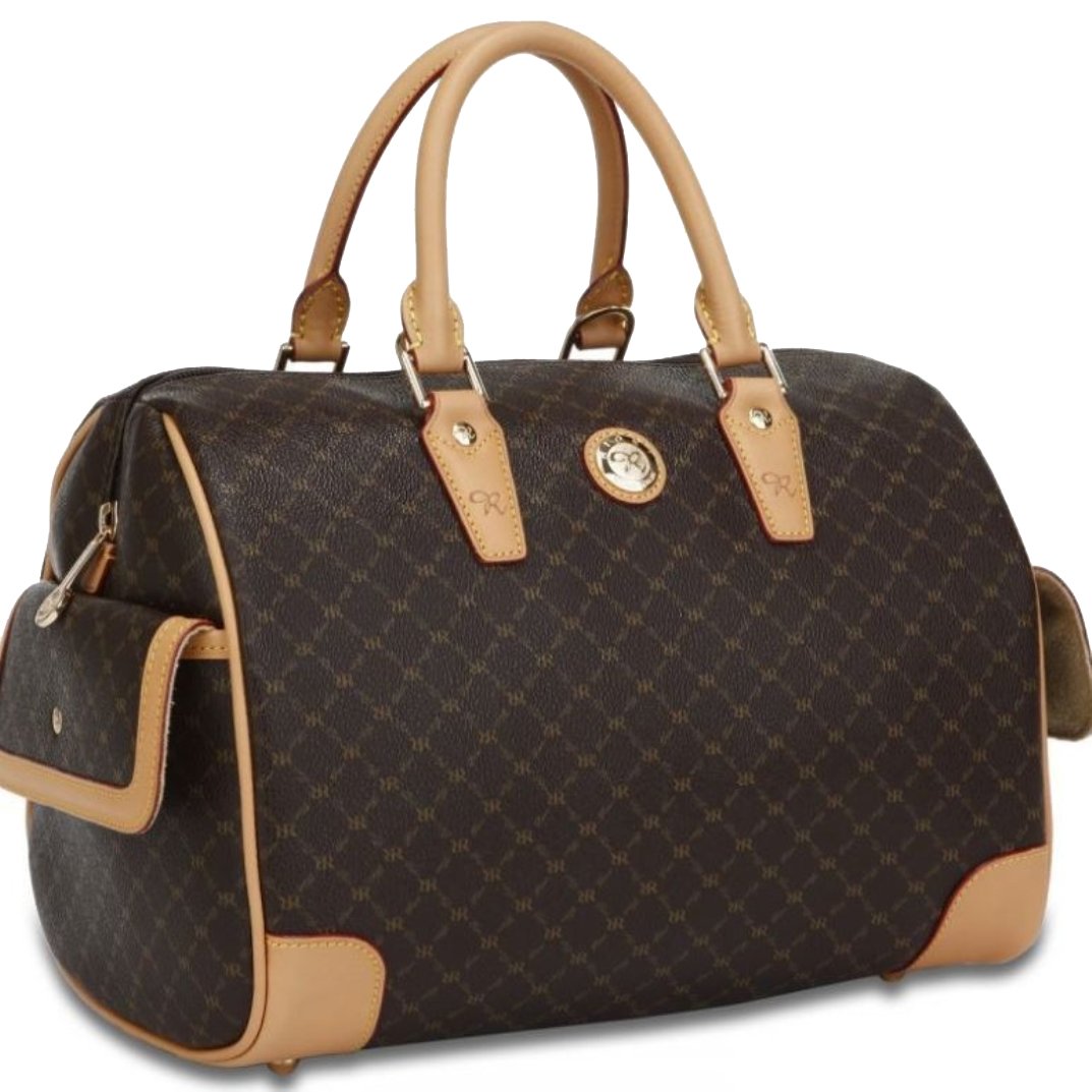 Rioni Signature (Brown) - Large Boston Bag