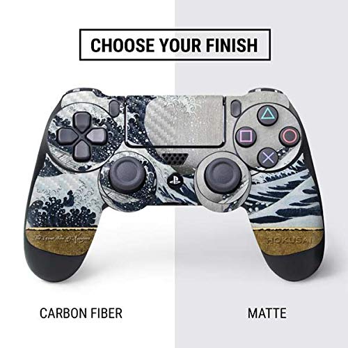 Skinit Decal Gaming Skin Compatible with PS4 Controller - Officially Licensed The Great Wave Off Kanagawa by Hokusai Design