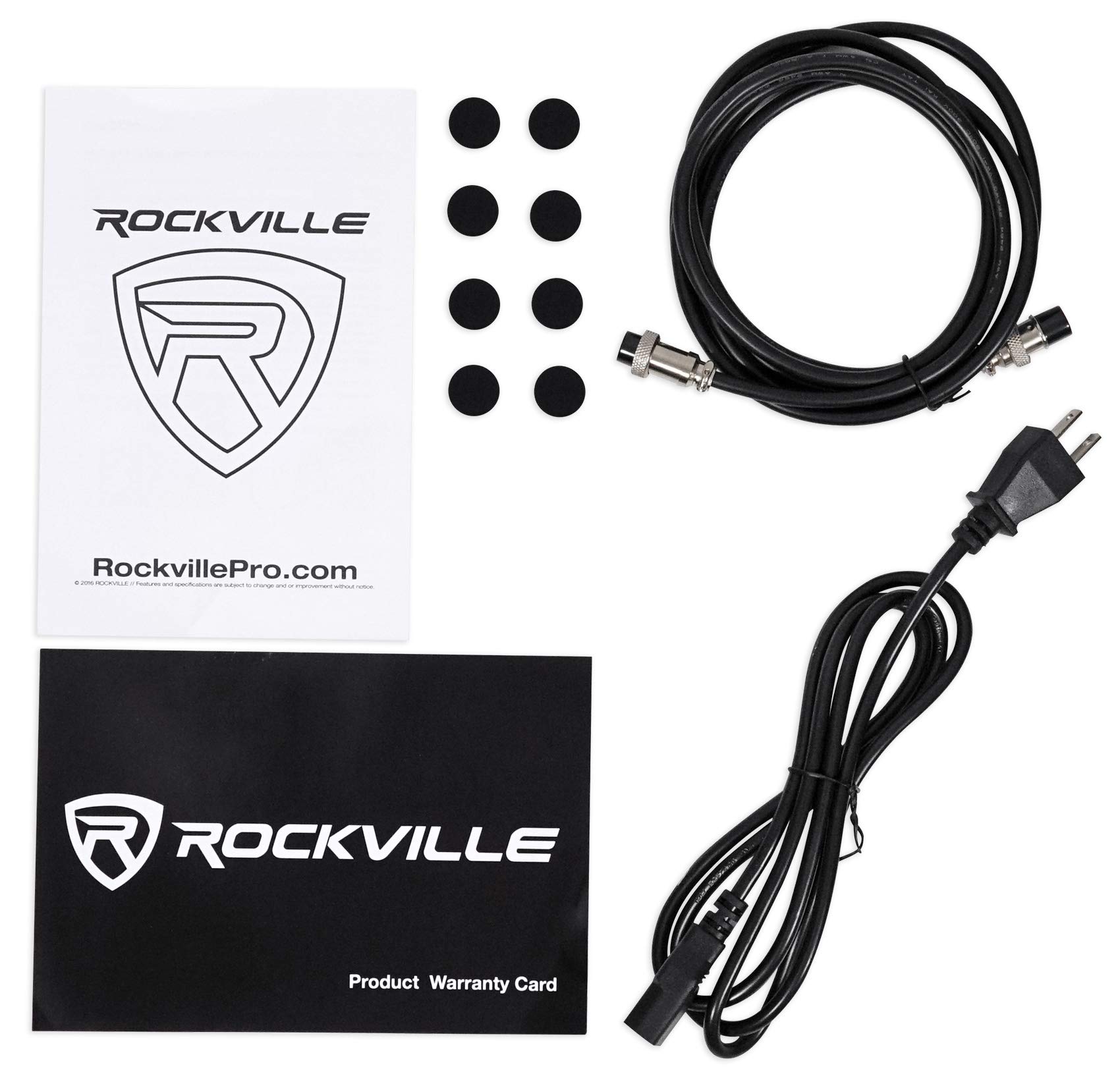 Rockville 2-Way 250W Active/Powered USB Studio Monitor Speakers Pair, 5.25 inch (APM5W)