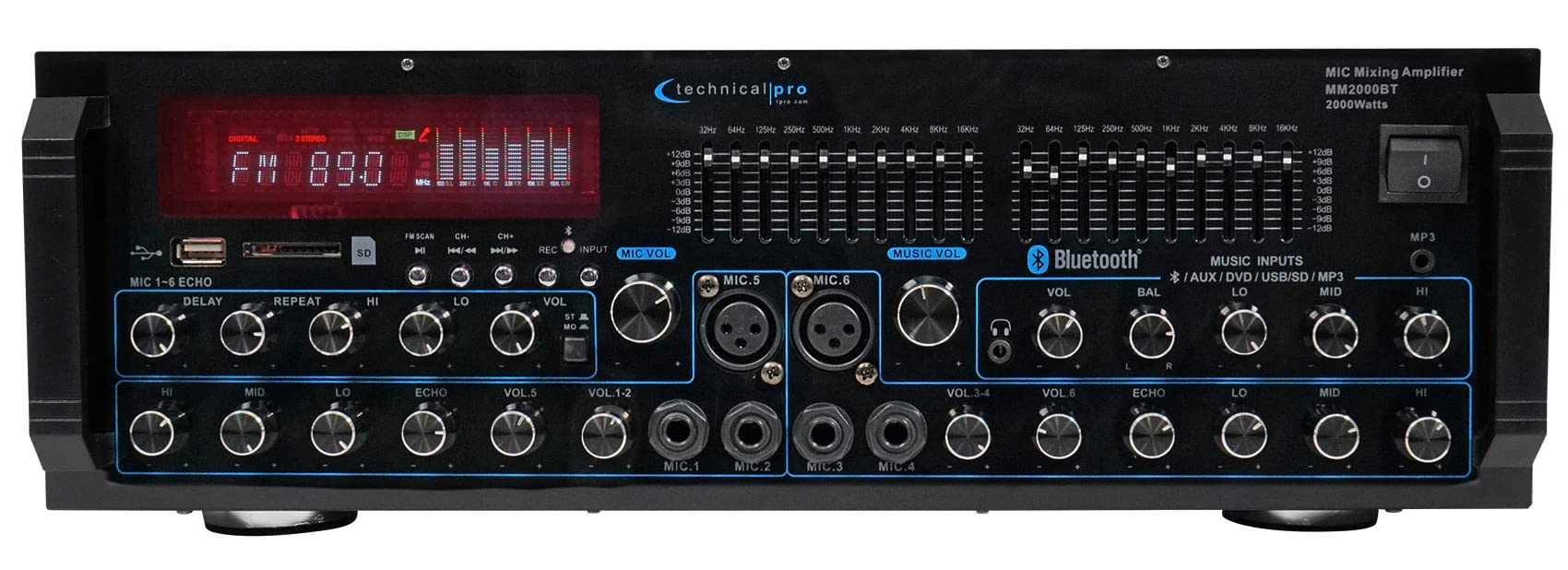 Rockville Karaoke Machine System w/Pair 12" Speakers+Bluetooth Mixer Amp+Mics + Rockville R14GSBR100 Red/Blk 14 Gauge 100' Ft. Mini Spool Car Audio Speaker Wire