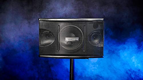 Rockville Pair 8" 3-Way 800 Watt Karaoke/Pro Speakers+Wall Brackets/MDF (KPS80), Black