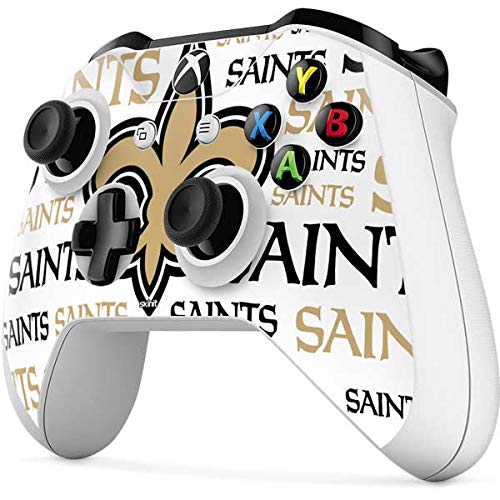 Skinit Decal Gaming Skin Compatible with Xbox One S Controller - Officially Licensed NFL New Orleans Saints Gold Blast Design