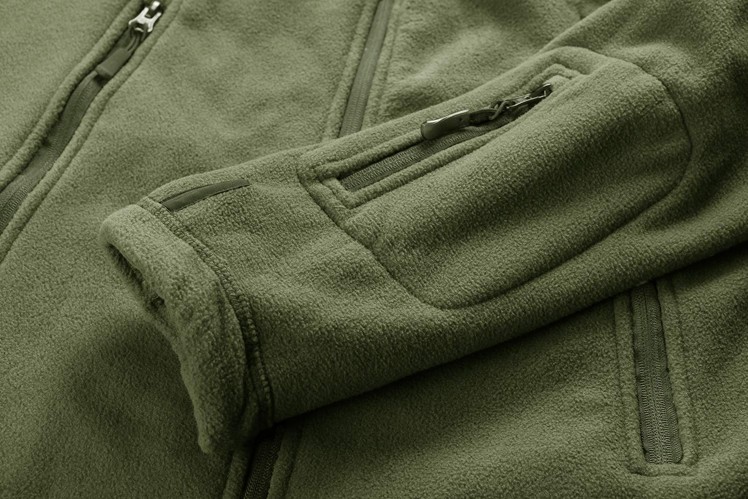 CRYSULLY Men Spring Long Sleeve Hunting Military Trekking Hiking Jackets Outwear Adventure Coat Army Green