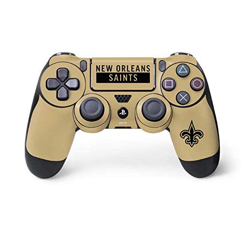 Skinit Decal Gaming Skin Compatible with PS4 Controller - Officially Licensed NFL New Orleans Saints Gold Performance Series Design