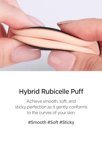 JUNG SAEM MOOL Cushion Puff Natural Cover Puff for Smooth Fitting with The Round Shape 2.1 Inch