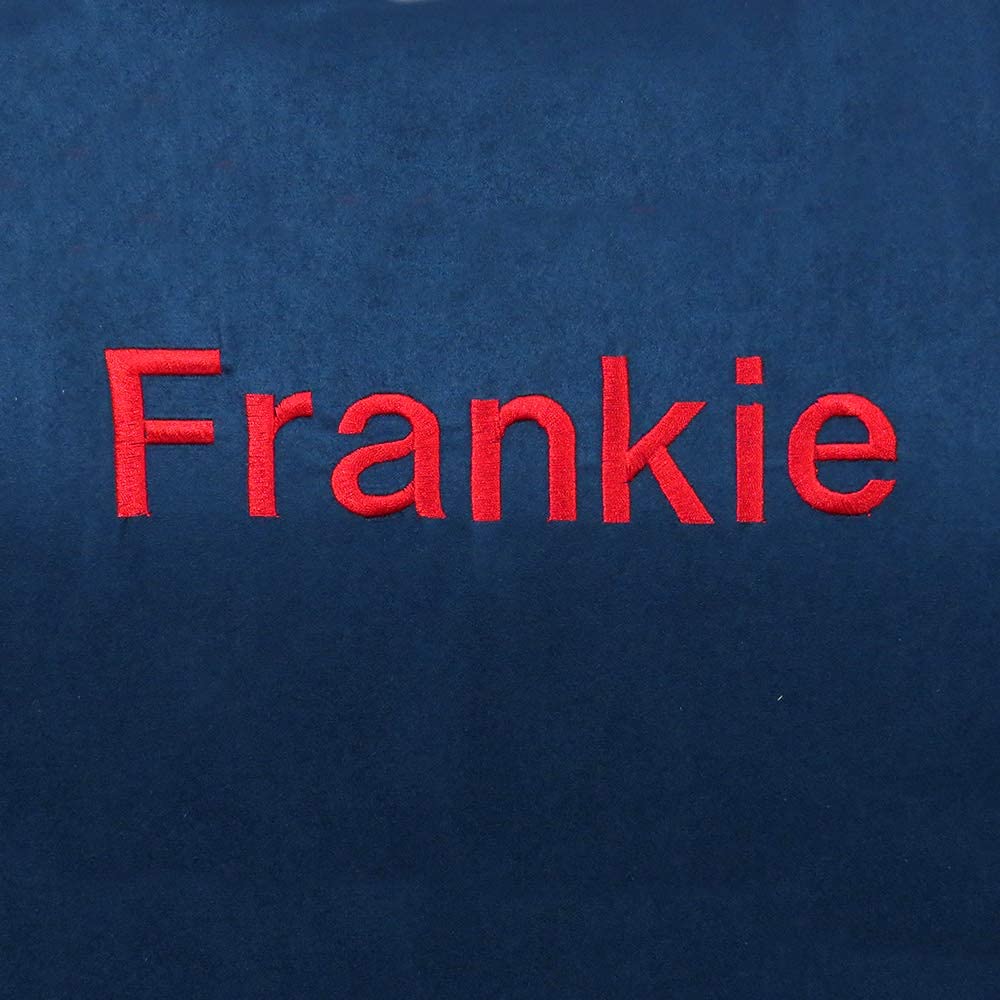Mini Furniture Upholstered Personalized Kids Chair Microfiber Suede (Navy)