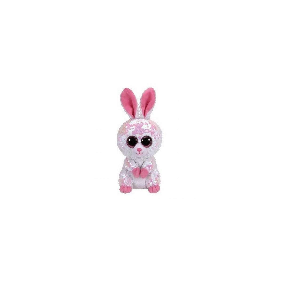 TY - Flippables Small-Plush Sequins Bonnie The Rabbit 15 cm, TY36678, Multi-Colour
