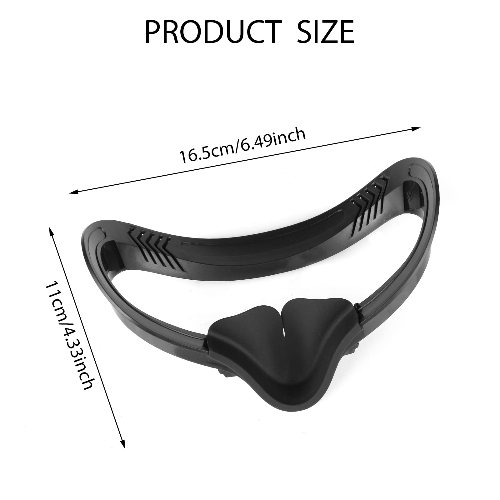 Face Cushion Cover Glasses Spacer: Lens Dust Protector for Oculus Quest 2 VR Headset Thumbstick Cap Anti Leakage Nose Pad 7 Pack PU Leather Foam Face Cover for Meta Quest 2