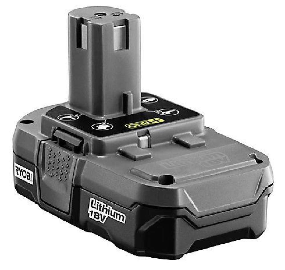 Ryobi 18-Volt ONE+ Lithium-Ion Cordless Brushless Drill/Driver-Impact Driver 2-Tool Kit w/(2) 1.3 Ah Batteries, Charger,