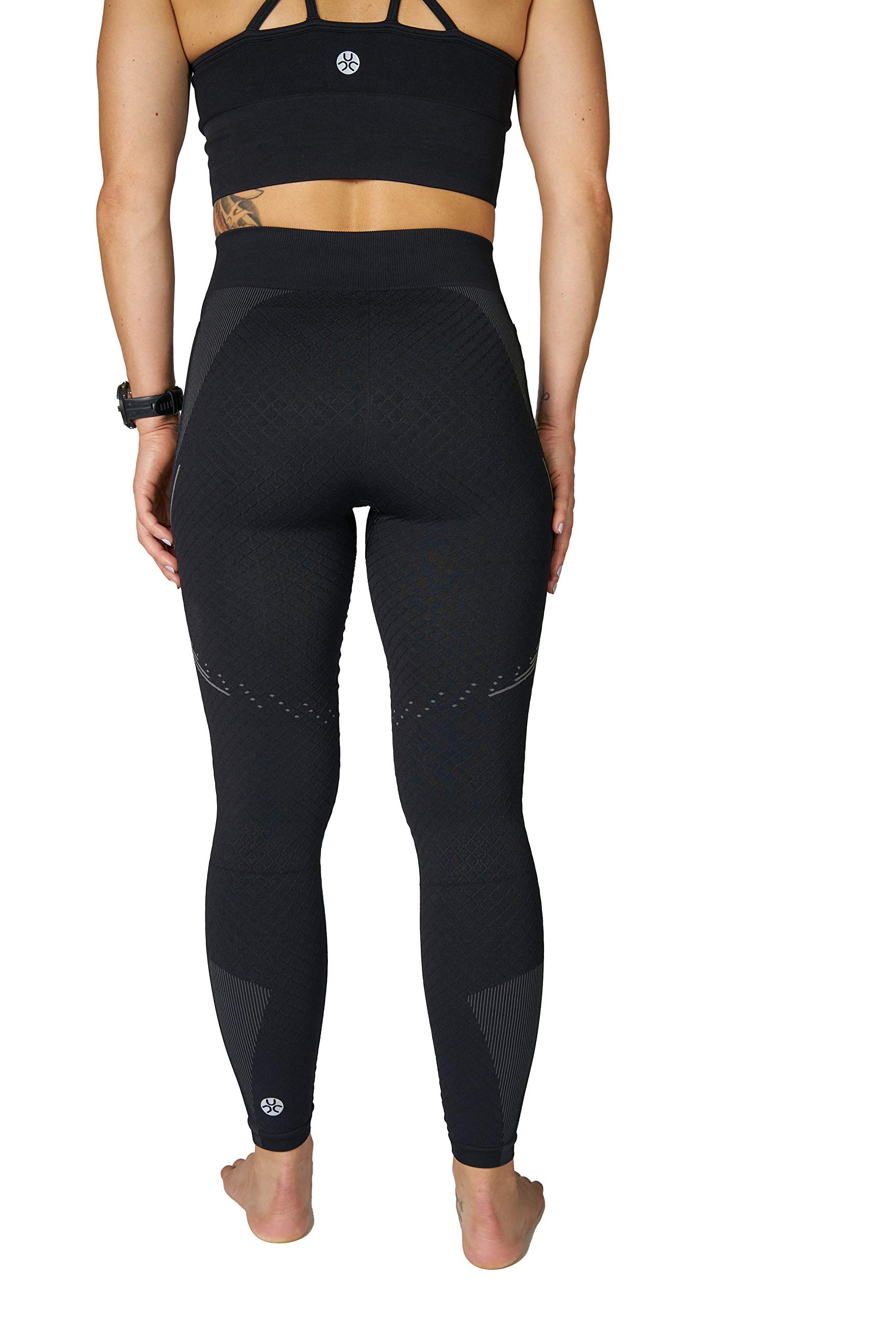 CALILOKO - Yosemite Compression Long Tights - Active Leggings with Pockets & UPF