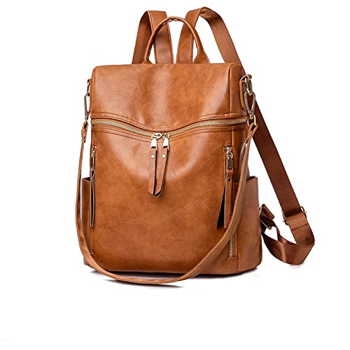 CQCYD Leather Backpack Purse Shoulder Bag for Women Leather Medium Size Tassel Backpack Fashion Handbags and Travel Bags