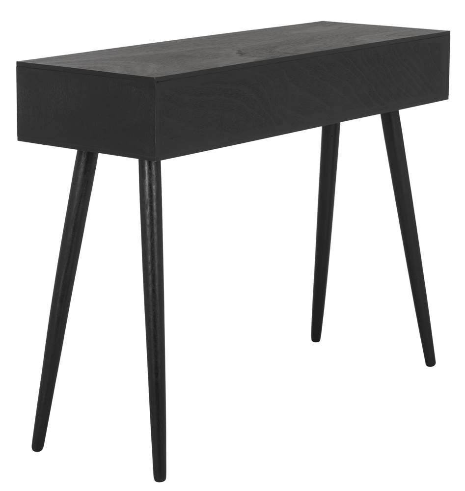 Safavieh Home Albus Mid-Century Modern Black 3-drawer Console Table