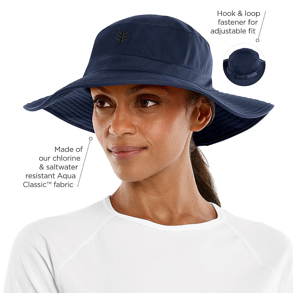 Coolibar UPF 50+ Women's Marina Sun Hat - Sun Protective (One Size- Natural)