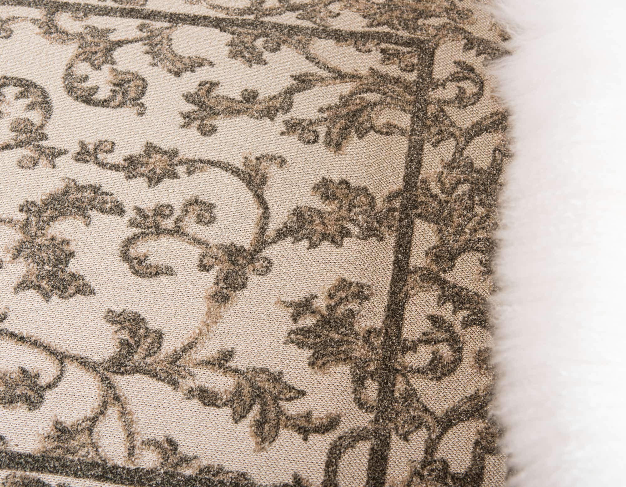Unique Loom Outdoor Botanical Collection Area Rug (4' x 6' Rectangle, Brown)