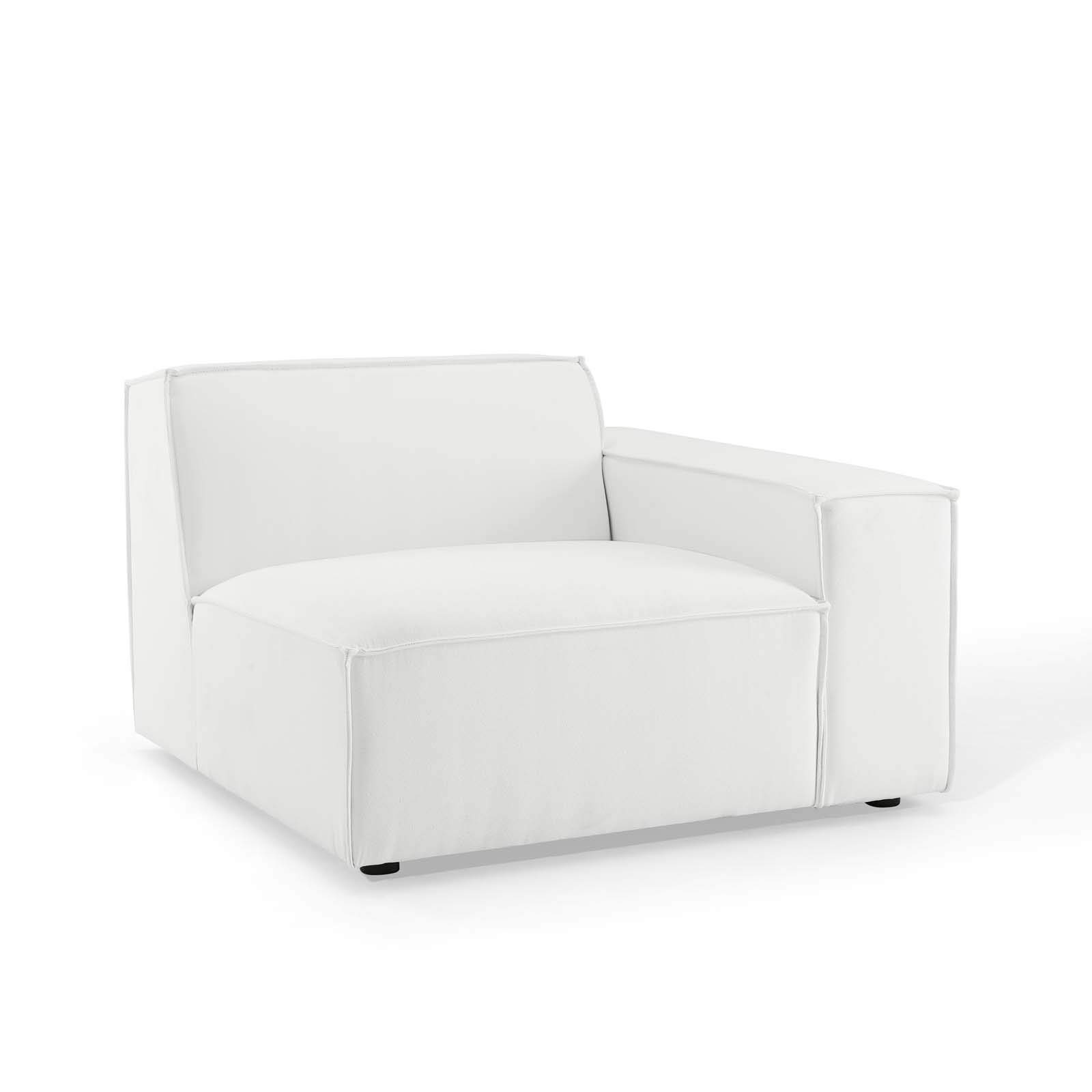 Modway Restore Upholstered Sectional Sofa, 5-Piece Set, White