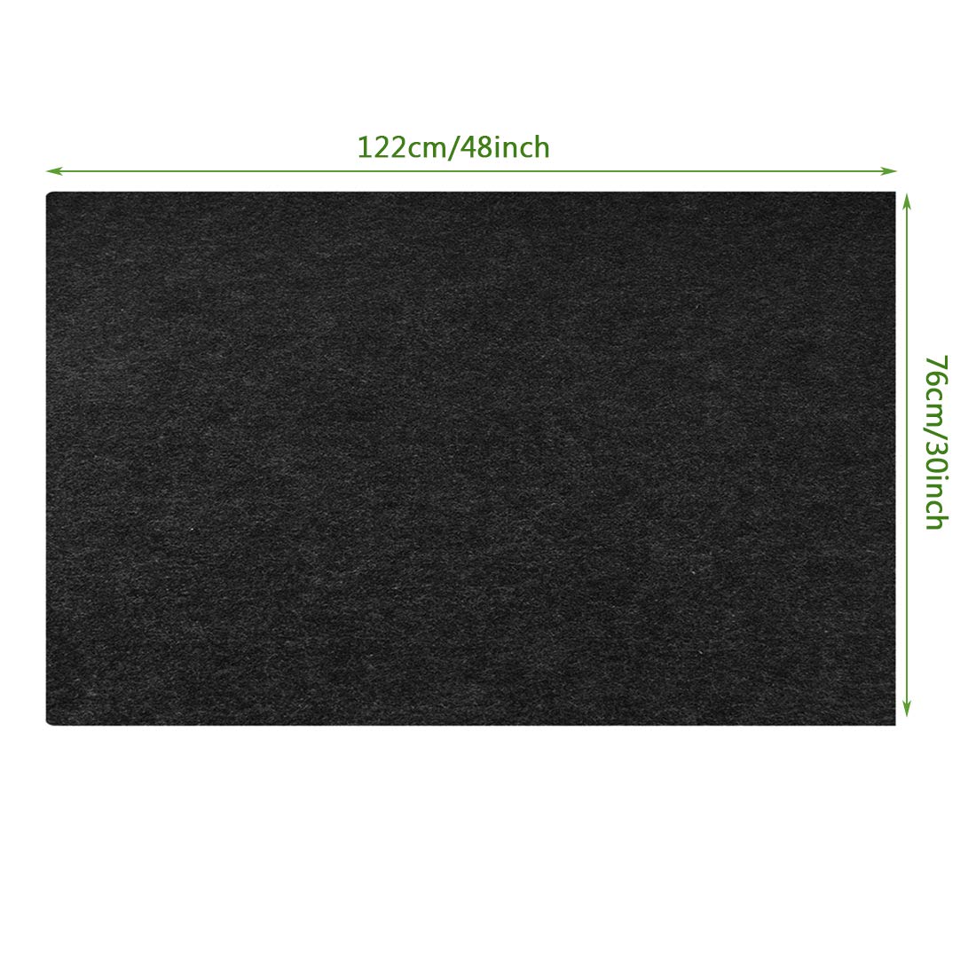 Fireproof Fireplace Hearth Rug Non Slip Protection Mat Flame Resistant Pad for Fireplace, Stove Protection